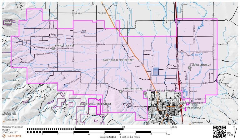 BRFPD-Area Map – Baker Rural Fire Protection District